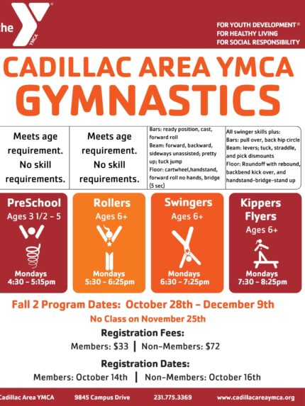 Gymnastics - Cadillac Area YMCA